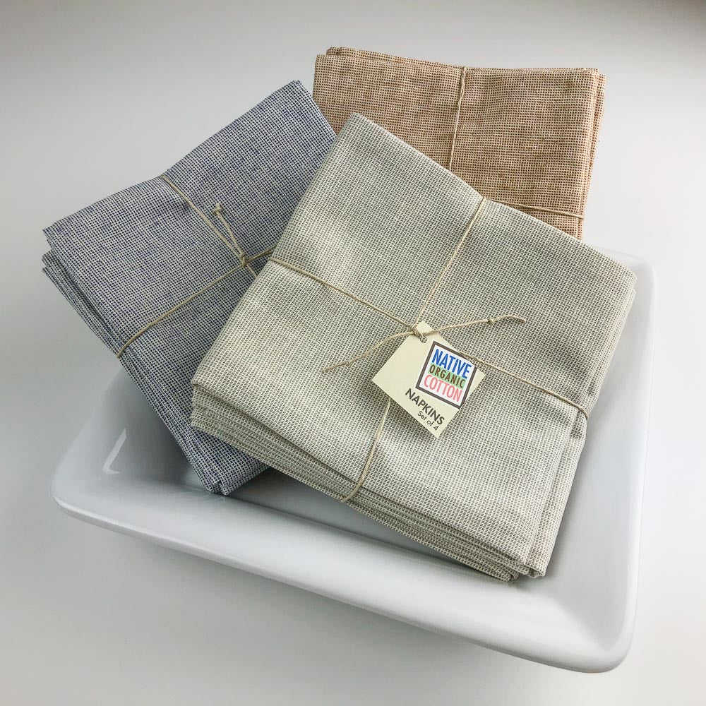 Organic Cotton Dinner Napkins - 100% USDA Certified Organic Cotton ...