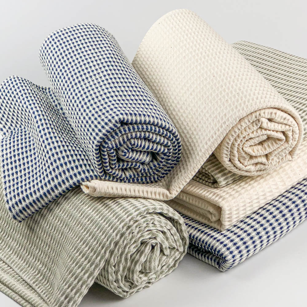 Organic Cotton Waffle Weave Throw Blankets - 100% USDA Certified ...