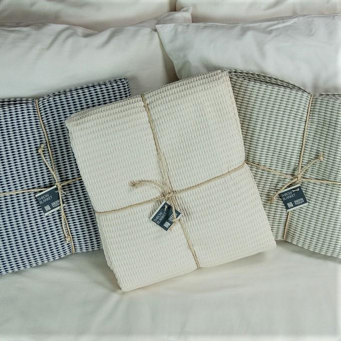Organic Cotton Waffle Weave Throw Blankets - 100% USDA Certified ...